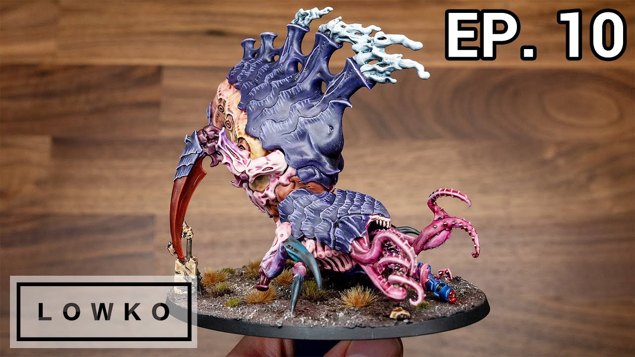 Painting the Warhammer 40k Tyranid Psychophage with Lowko! (Ep. 10 ...