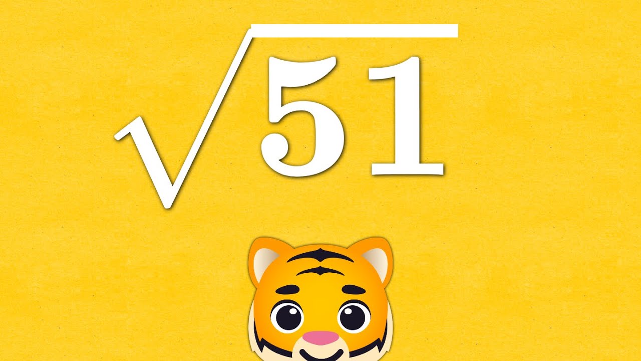 Square Root Of 51 Solved YouTube