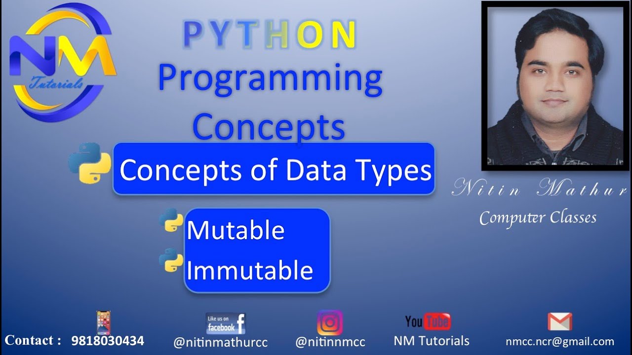 Data Types in Python | CS | IP | Basics of Python | Concepts of Data ...