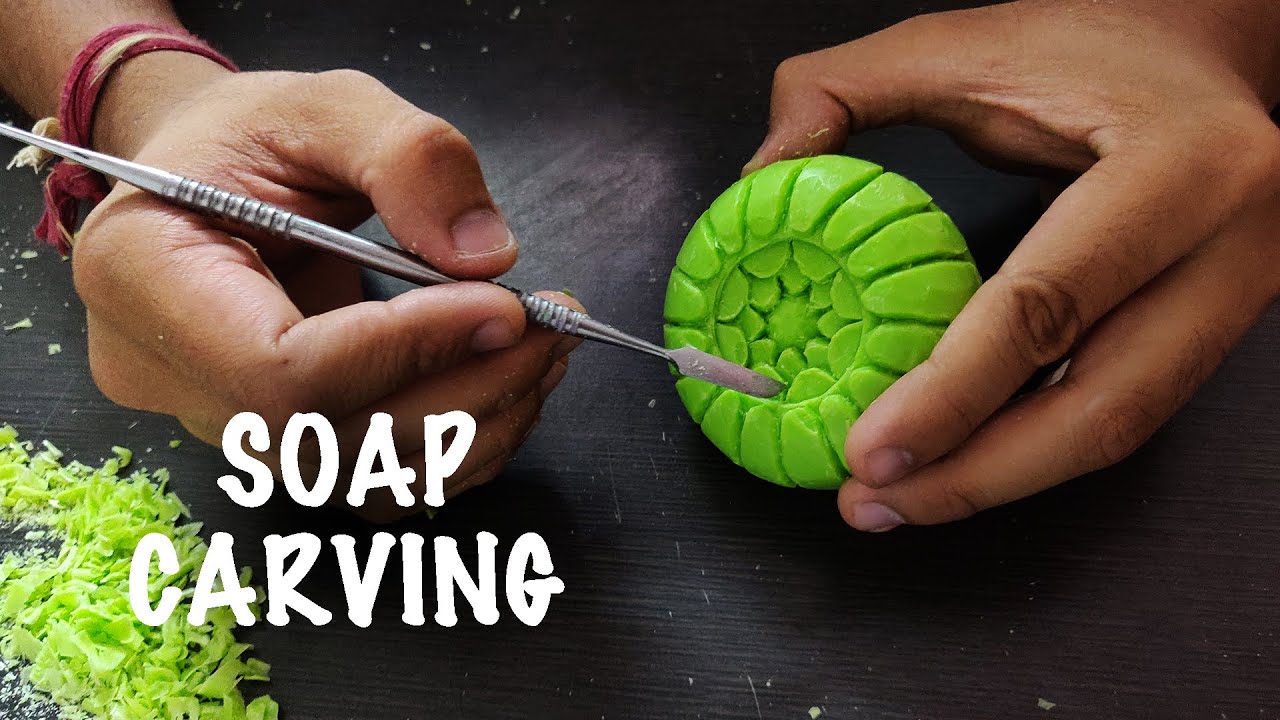 Soap carving a Flower/Soap flower/ Soap Art - YouTube