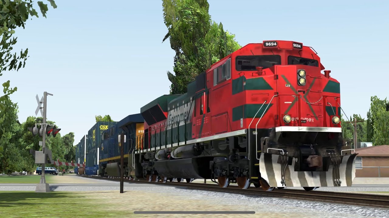 Railfanning On Run 8 Train Simulator ( Part 25 ) Ferromex & Horns - YouTube