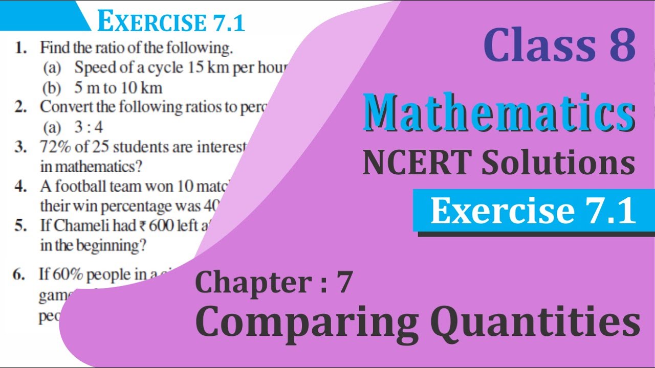 NCERT Solutions for Class 8 Maths Chapter 7 Exercise 7.1 - YouTube