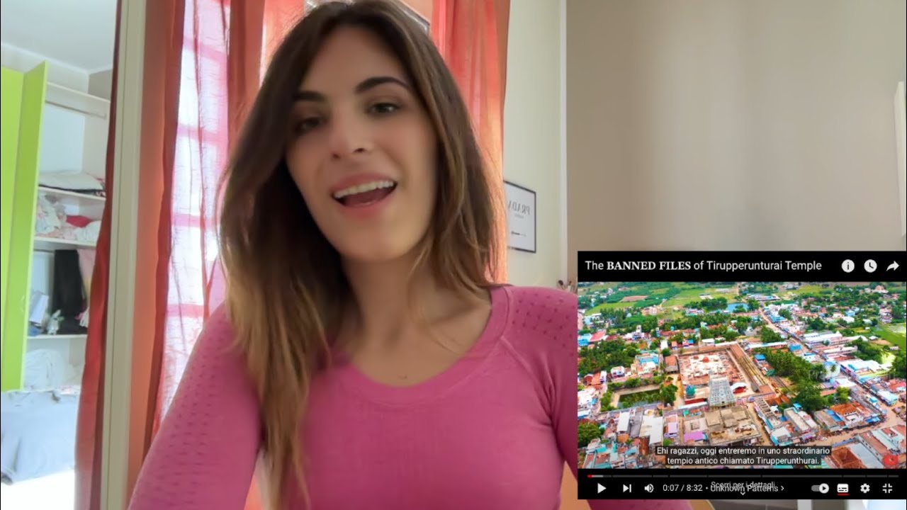 Italian Girl Learns About Tirupperunturai Temple In India - YouTube