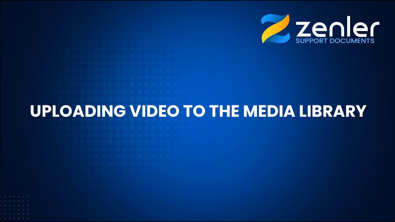 👉 Site - Media Library - Uploading Video to the Media Library - YouTube