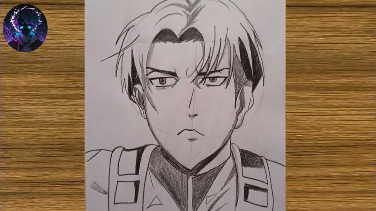 anime drawing || how to draw Levi Ackerman || easy levi Ackerman ...