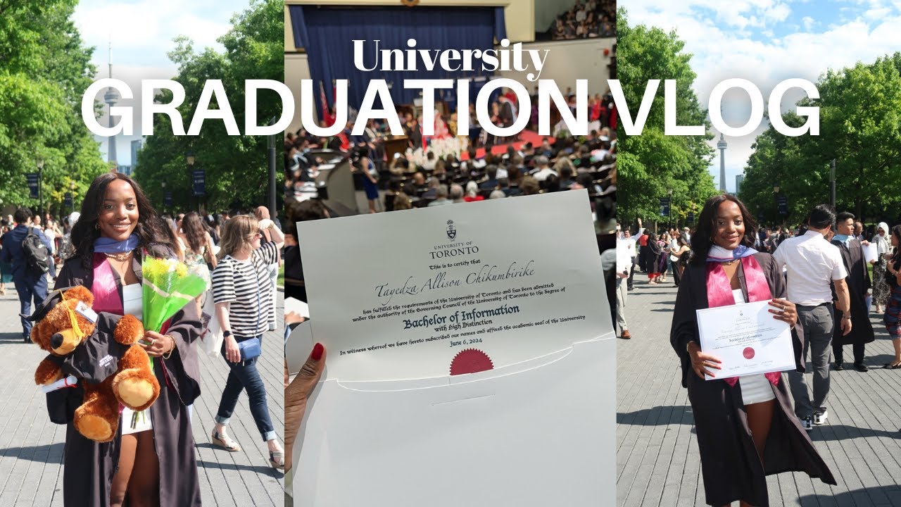 UOFT GRADUATION VLOG | recap, grwm, ceremony etc. (7 months later ...