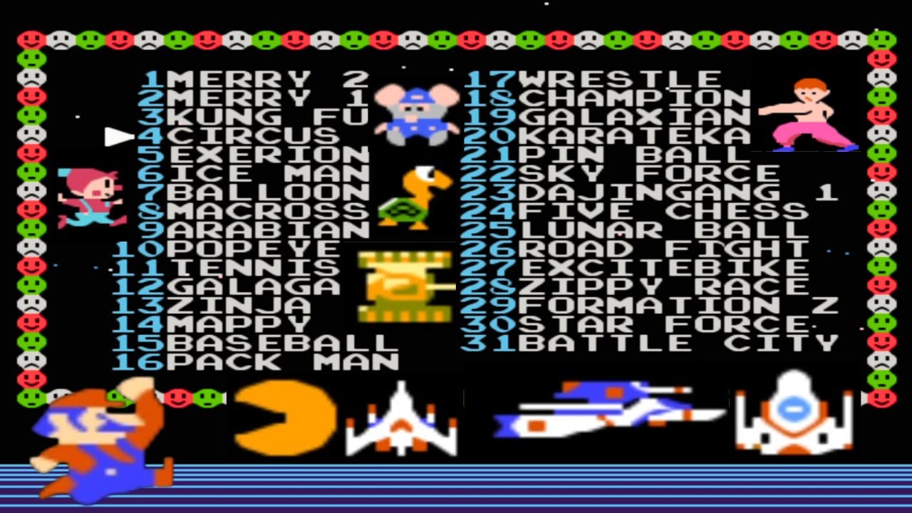 NES 31 in 1 Gameplay: All 31 Best Games Played - YouTube