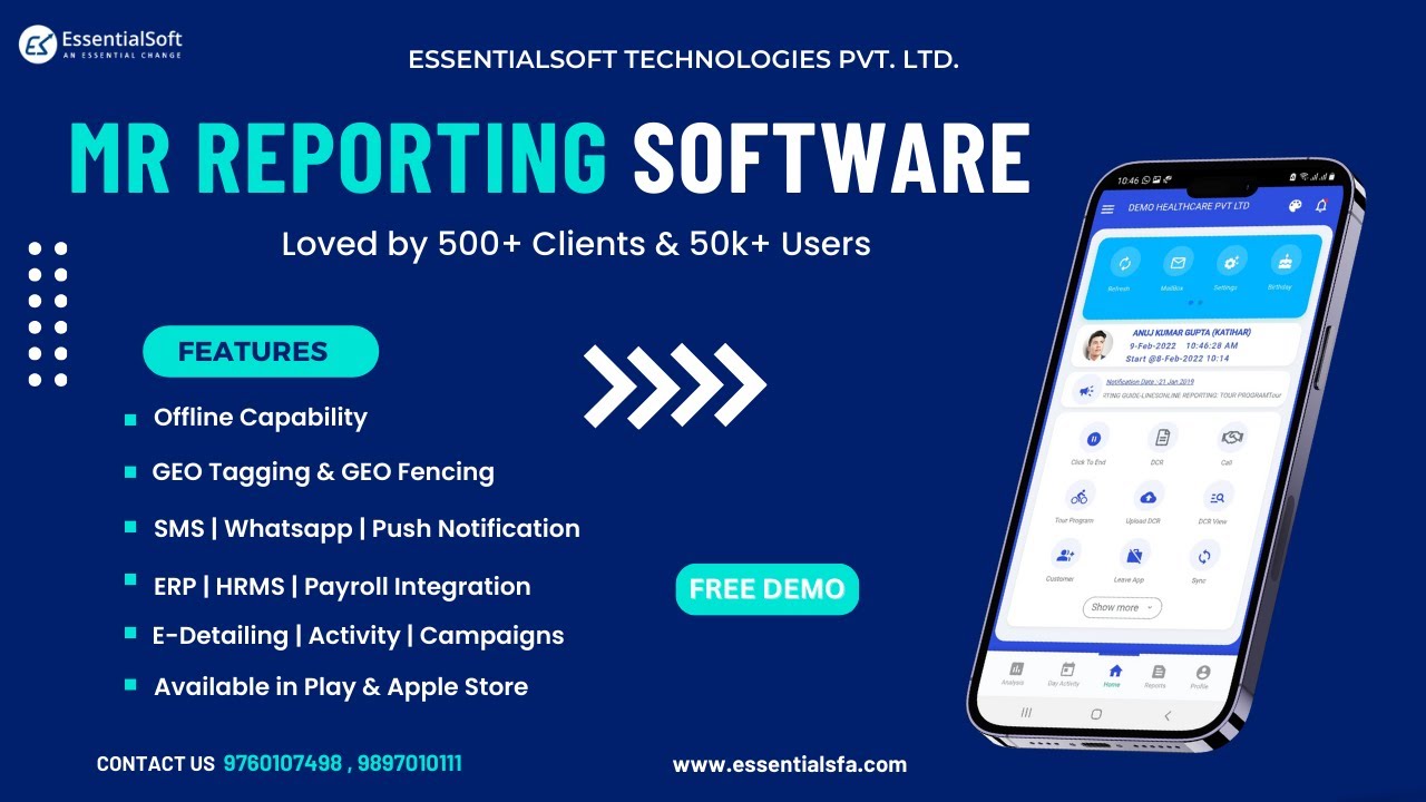 MR Reporting Software I EssentialSFA I Best MR Reporting software # ...