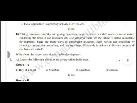S.A_2 Social 8th class (2025) Very Important Question paper - YouTube
