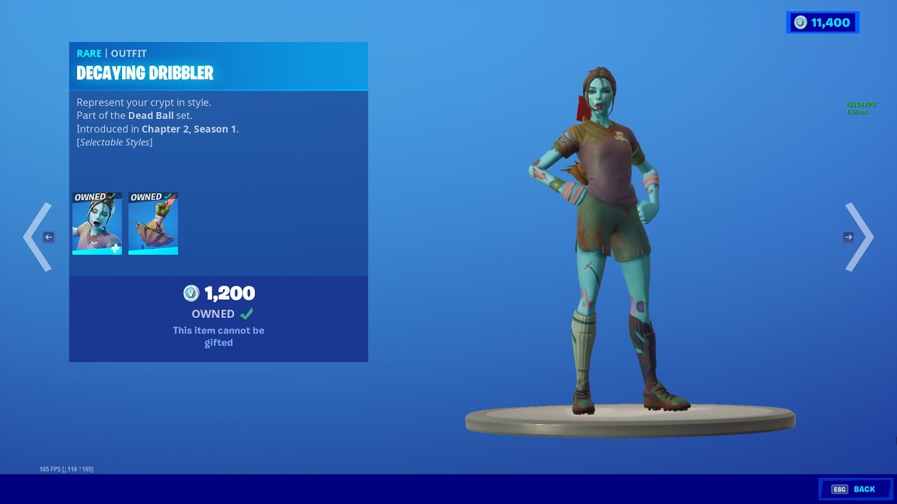 Fortnite should you buy the decaying dribbler zombie soccer skin ...