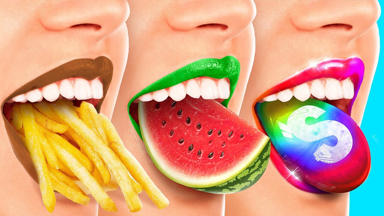 BIGGEST vs SMALLEST FOOD CHALLENGE || Funny Food Challenge by 123 GO ...