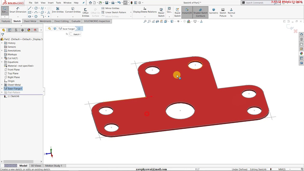 Solidworks Basic to Intermediate(lesson 22) (Myanmar) - YouTube