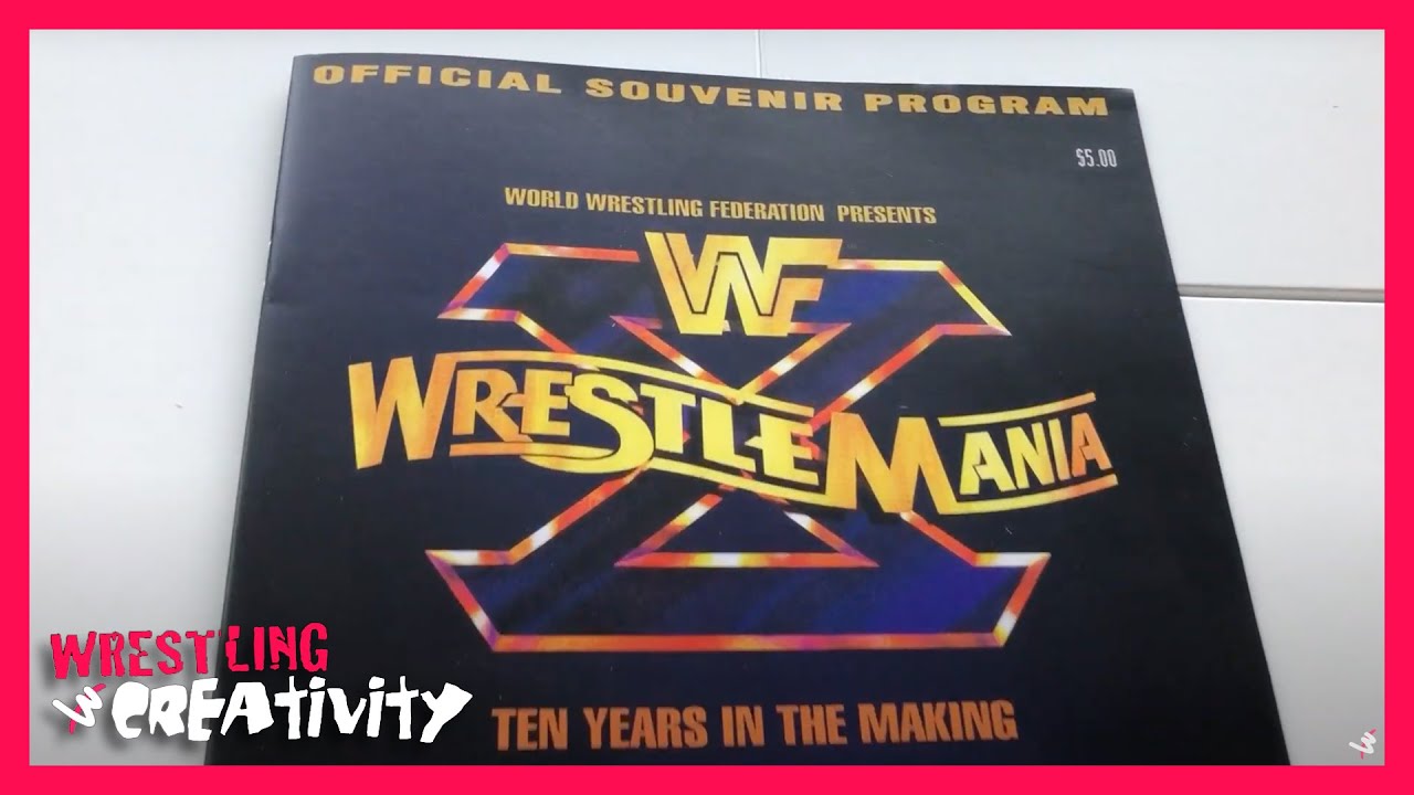 WWF WrestleMania X (10) CUSTOM PPV Program (Hand-made WWE Wrestling ...