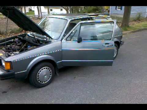 RARE 1983 vw rabbit gl factory turbo diesel - YouTube