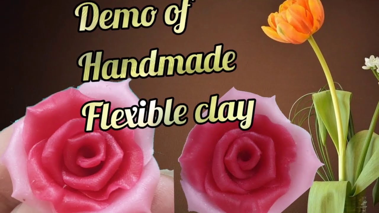 Introduction of Flexible Air Dry Clay||Flexible Polymer Clay||Demo of ...
