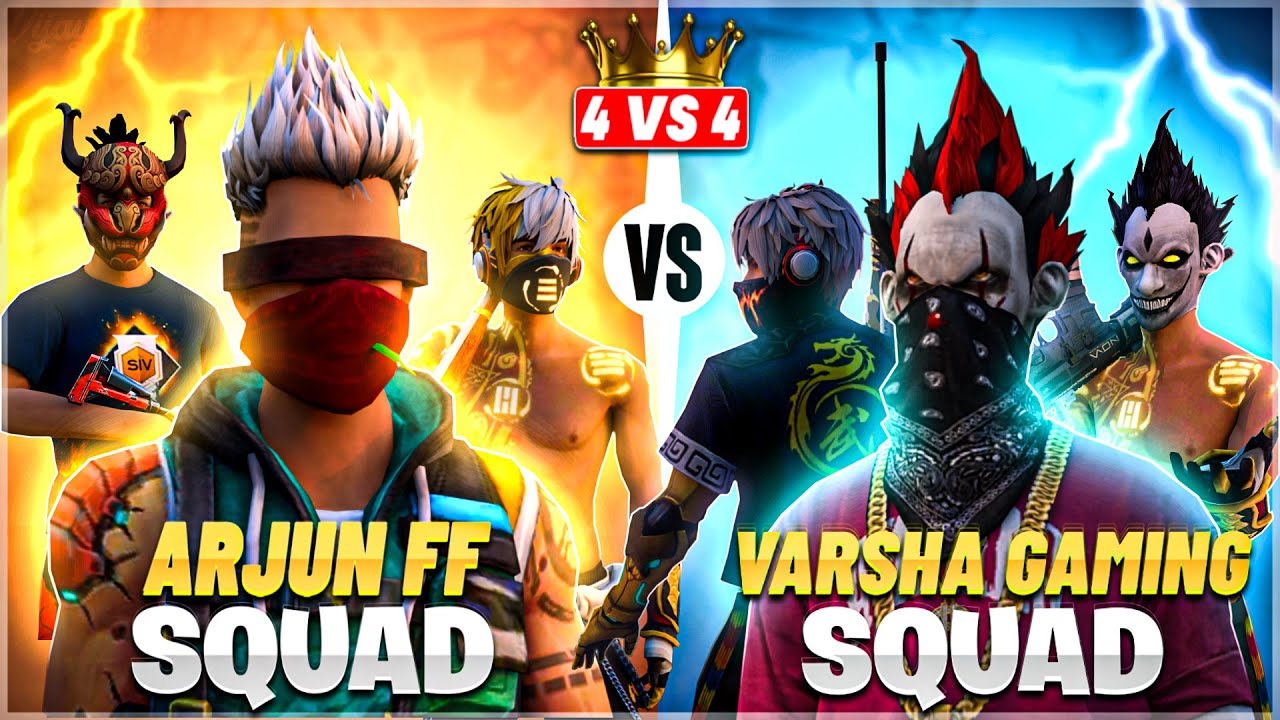 👑FREE FIRE LIVE TELUGU | ARJUN FF SQUAD 🔥VS VARSHA GAMING SQUAD 💥 ...