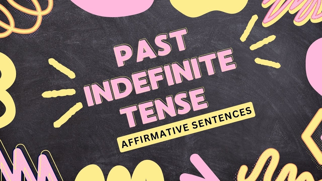 📙 Past Indefinite Tense (Simple Past) || Affirmative Sentences || Tense ...