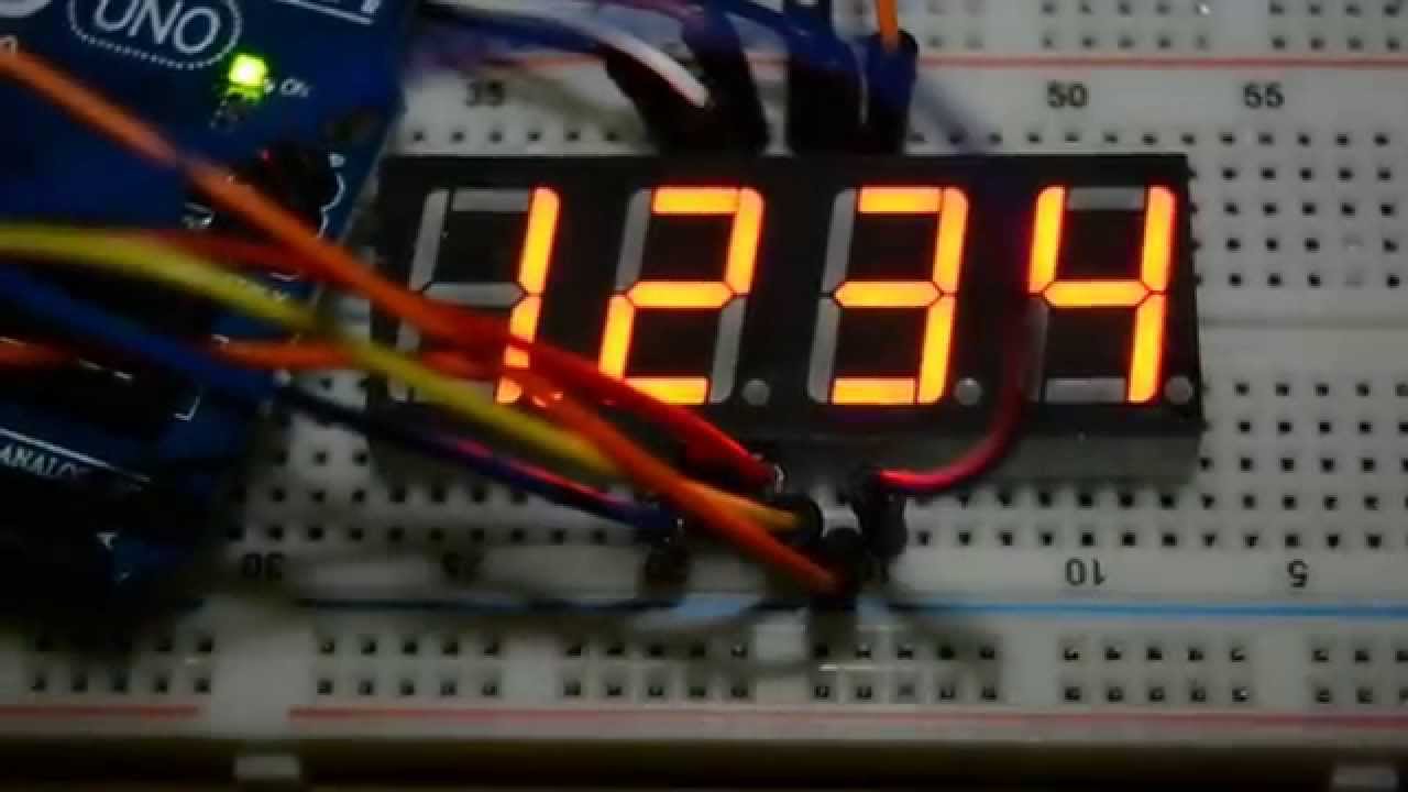 Arduino Ep33 Pilotare Display 7 Segmenti 4 Caratteri Direttamente Youtube