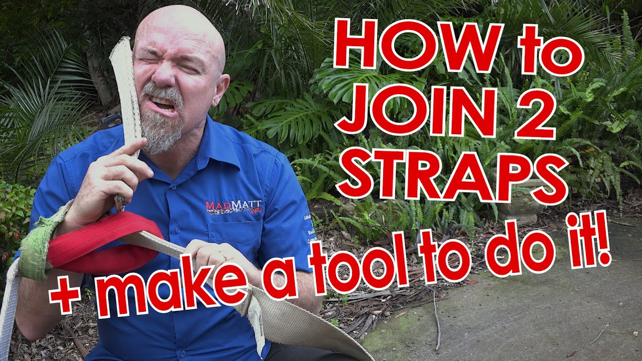 JOINING 2 SNATCH STRAPS together PLUS making a simple tool to do it ...