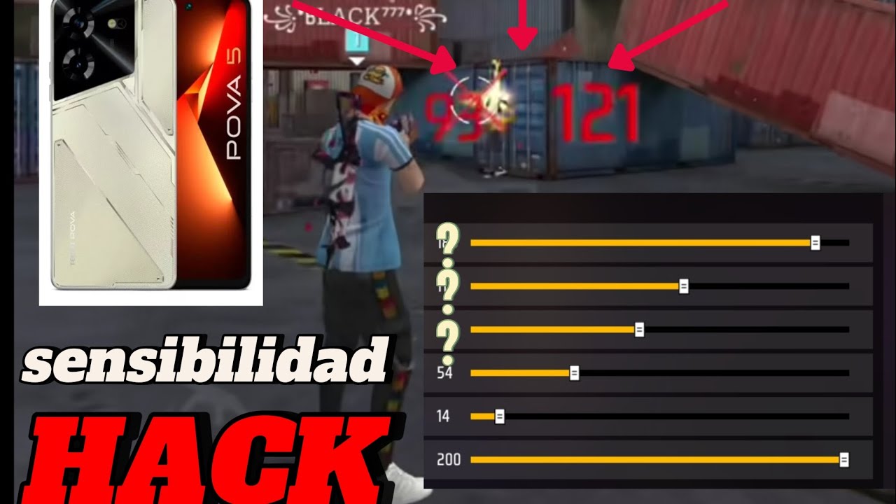 sensibilidad y hud para Tecno pova 5 normal *Free Fire* (HACK) TE VERAS ...