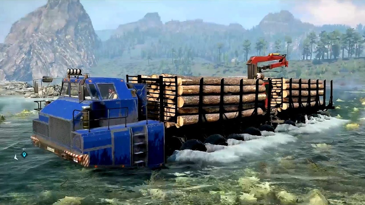 SnowRunner | Titanium - First Test Drive | Foothills of Sayan Map ...