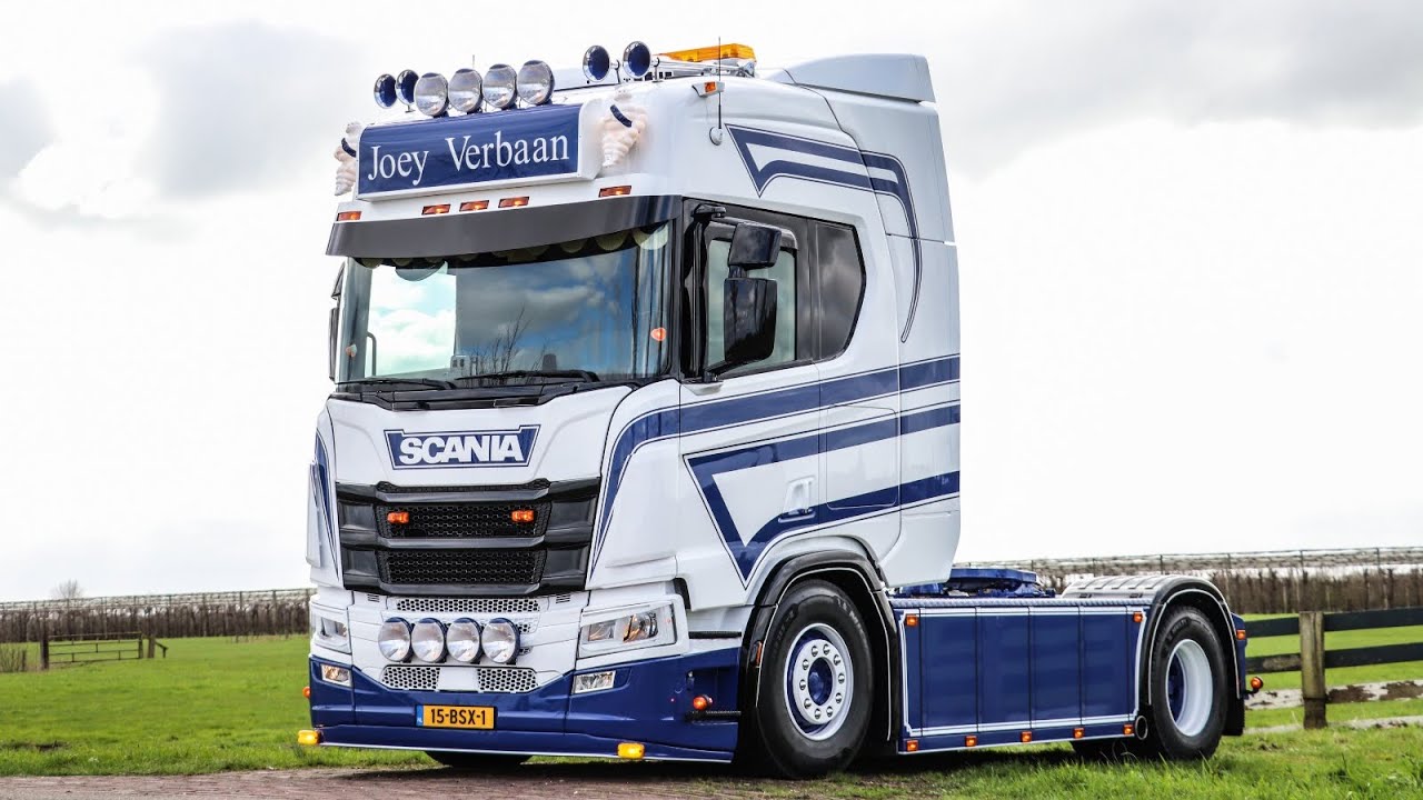NEW JOEY VERBAAN SCANIA R660 NextGeneration V8 Open Pipe sounds ...