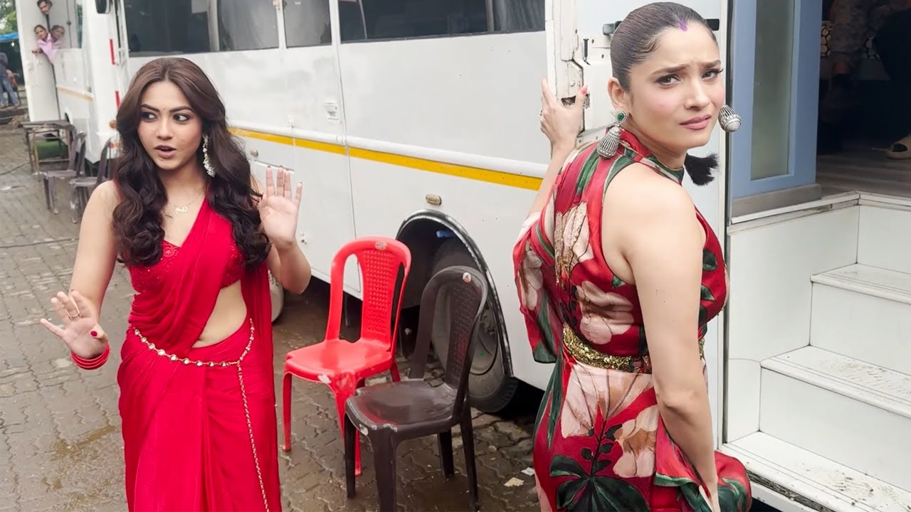 Reem Sameer Shaikh With Ankita Lokhande Spotted At Laughter Chefs Set For Shoot | MS shorts ...