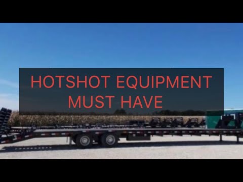 Hotshot Equipment- A must have list for hotshot trucking. ED15 - YouTube