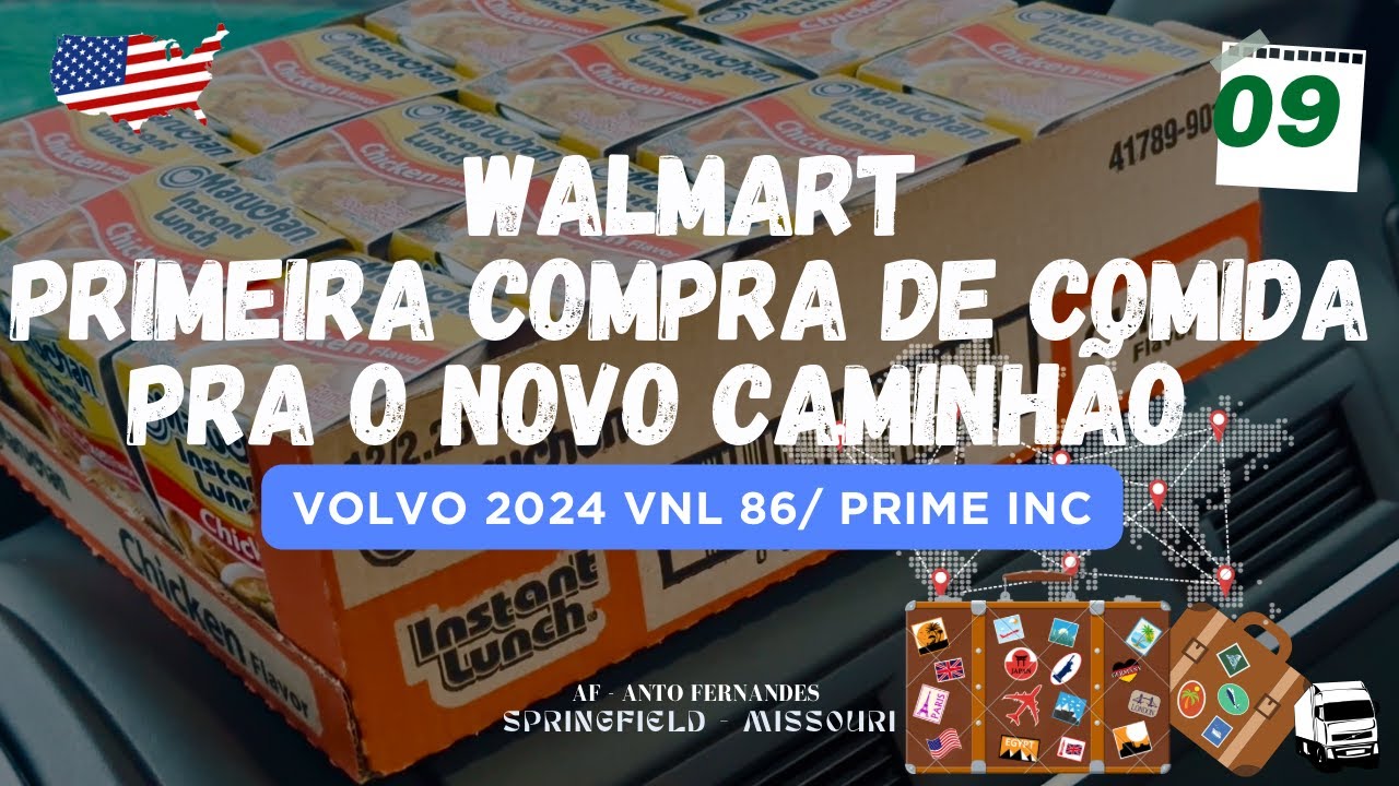 Walmart Missouri/Primeira Compra De Comida Pra o Novo Caminhão 🇺🇸 ...