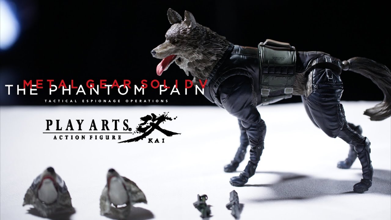 Play Arts Kai Metal Gear Solid V The Phantom Pain D-Dog Figure Review ...