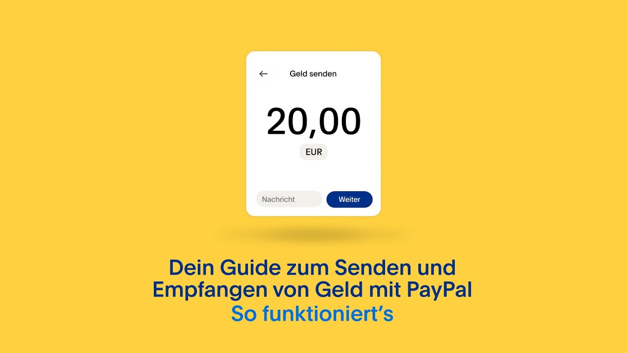 Dein Guide zum Geldsenden mit PayPal: So funktioniert’s - YouTube