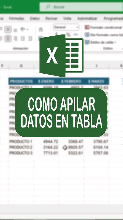 COMO APILAR DATOS EN EXCEL #Excel #Exceltips #Exceltutorial #Shorts #Youtubeshorts #Short - YouTube