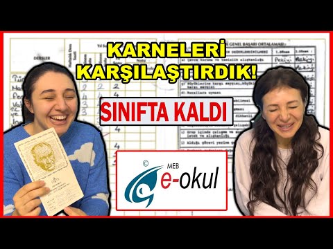 LİSE KARNELERİMİZİ ve NOTLARIMIZI KARŞILAŞTIRDIK! **DERSTEN SINIFTA KALMIŞ** Dobişko Tv