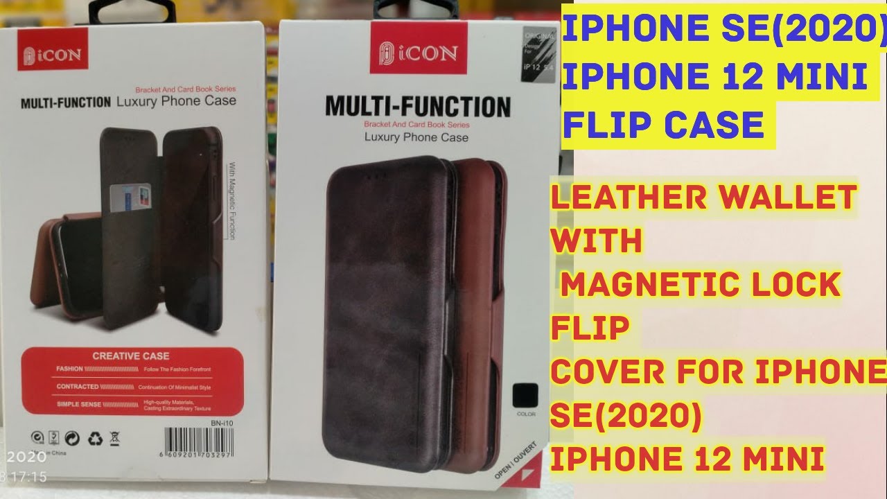 Apple iPhone 12 Mini Wallet Flip Cover / iPhone SE (2020) Wallet Flip ...