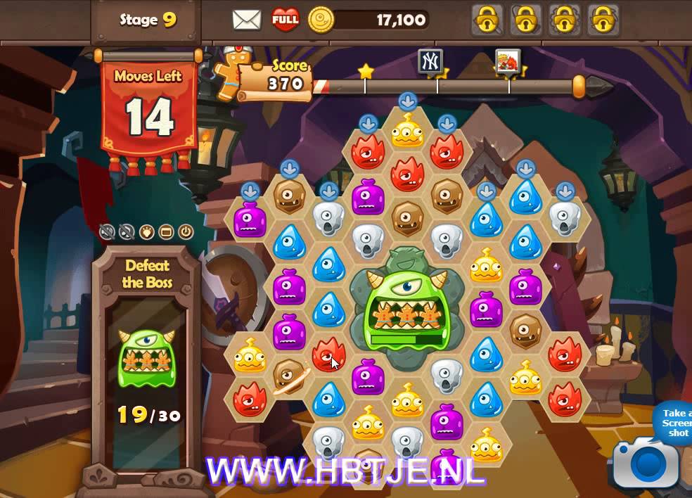Monster Busters hexa blast level 9 - YouTube