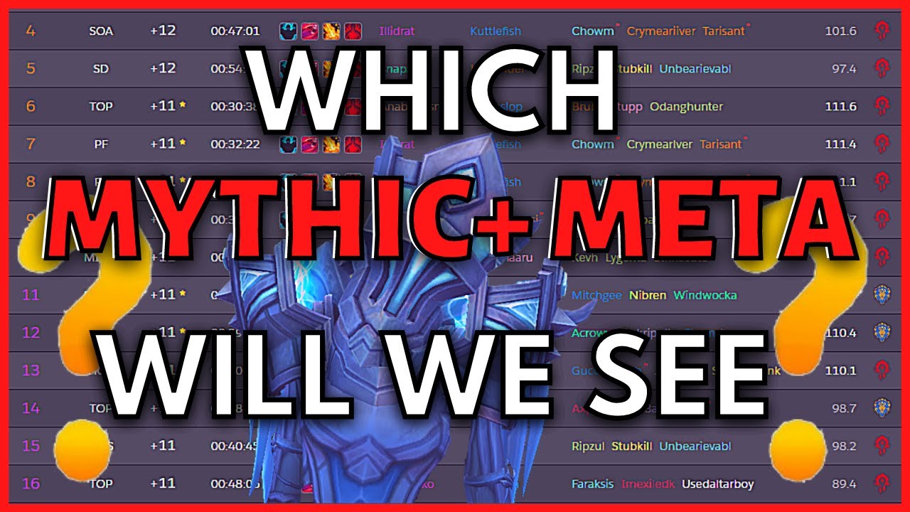Mythic+ Season 1: Which specs will be more popular? - YouTube