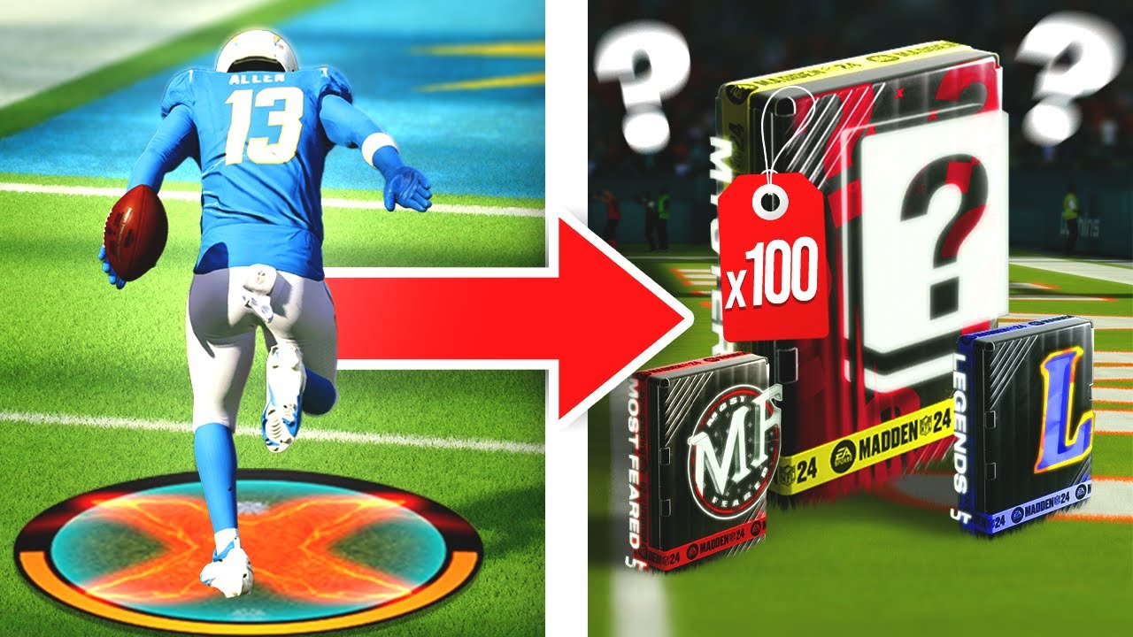 One Touchdown = 100 Mystery Packs - YouTube