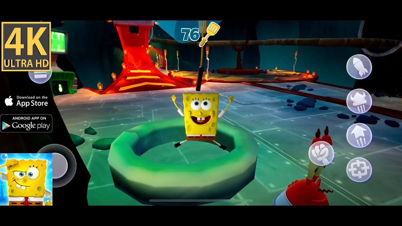 Rolling Ball Area - SpongeBob SquarePants BFBB (Part 71) - 4K Mobile ...