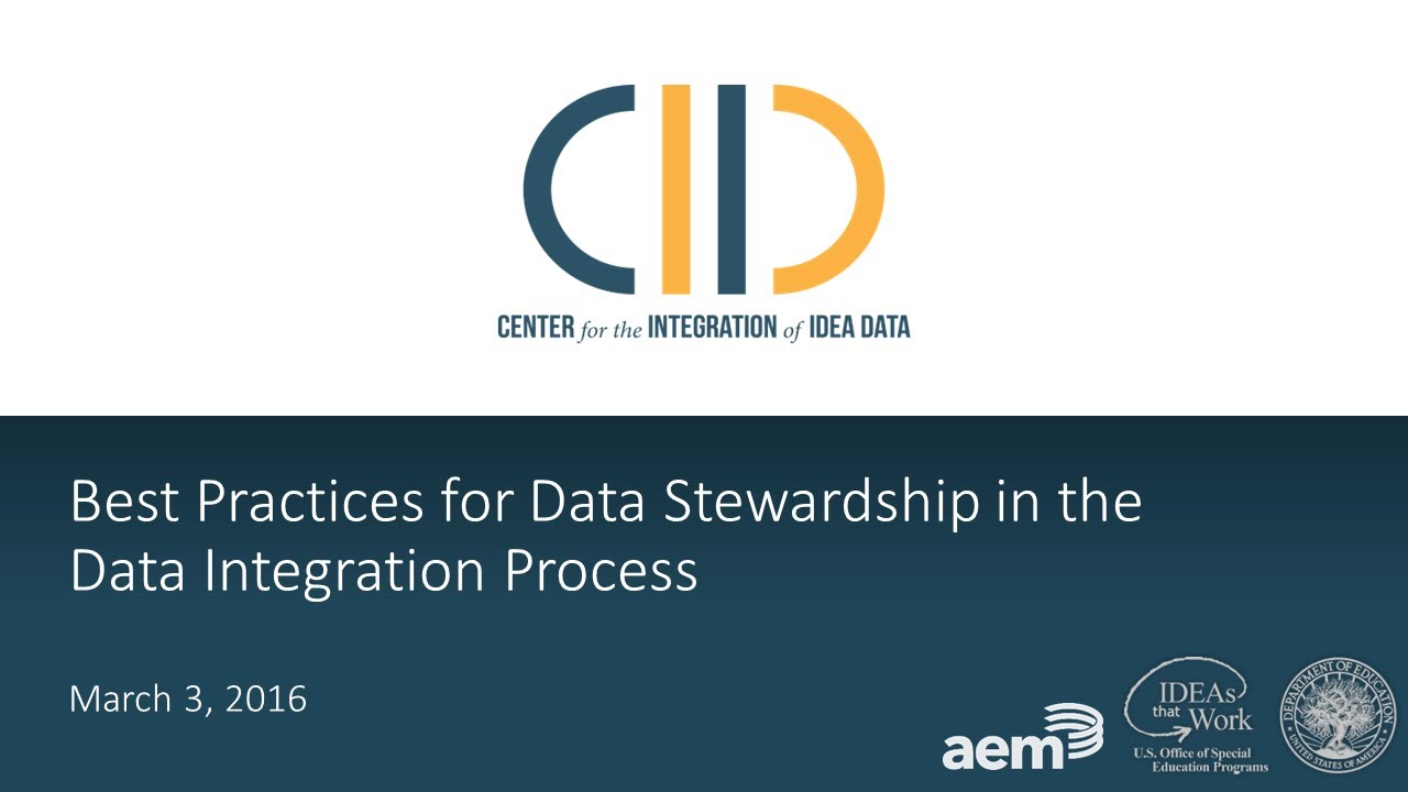 Best Practices for Data Stewardship in the Data Integration Process ...