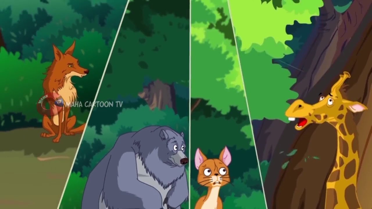 The Naughty Blue Jackal Panchatantra English Moral Stories For Kids ...