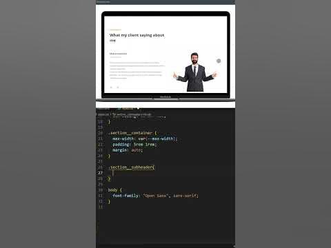 How to Create a Responsive Personal Portfolio Using HTML and CSS #webdesignmastery #shorts - YouTube