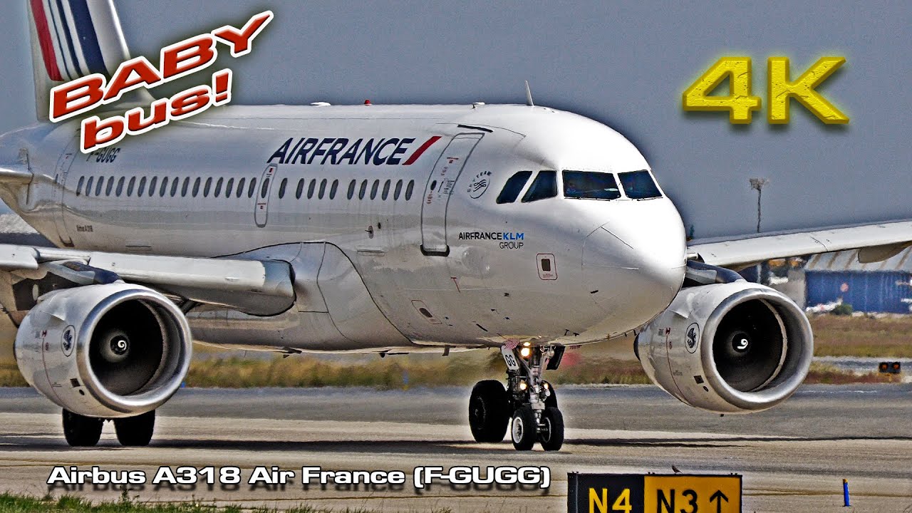 Baby-bus Airbus A318 Air France (F-GUGG)! - YouTube