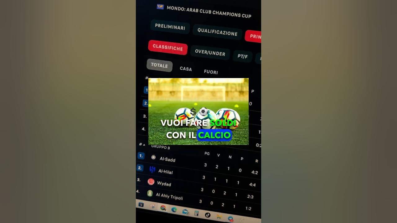 Come fare soldi con il Calcio, grazie a questa informazione. #calcio #schedina #pronostico - YouTube