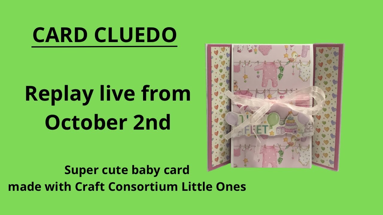 REPLAY LIVE! CARD CLUEDO. What are we making? - YouTube