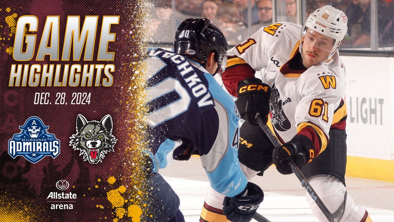 Milwaukee Admirals at Chicago Wolves | Game Highlights | Dec. 28, 2024 ...