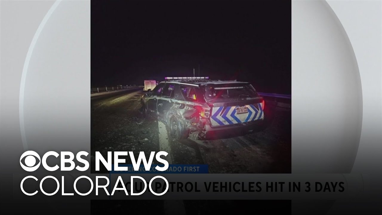 Fourth Colorado State Patrol cruiser struck in 3 days amid icy roads ...