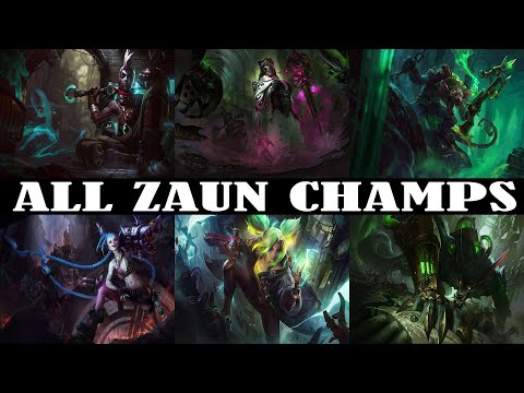 ALL ANIMATIONS OF ZAUN CHAMPIONS | LEAGUE OF LEGENDS - YouTube