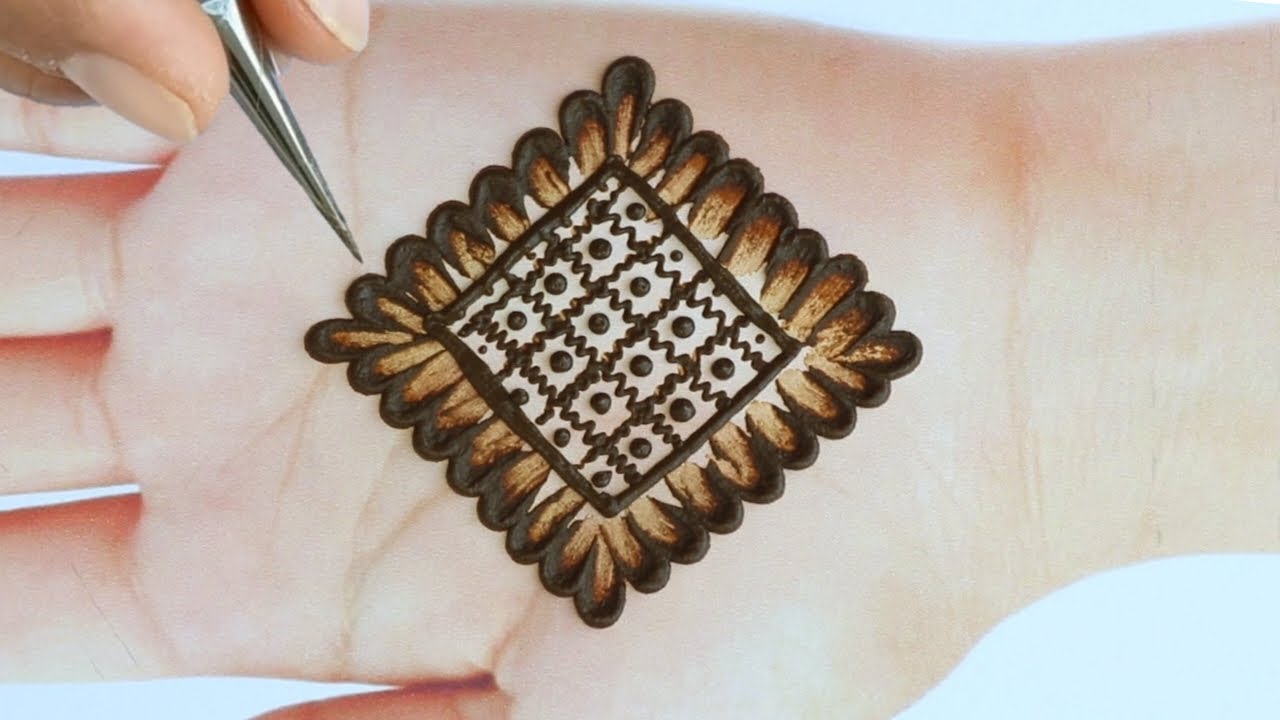 New Stylish Easy Cotton bud mehndi design - Simple Mehndi design for ...