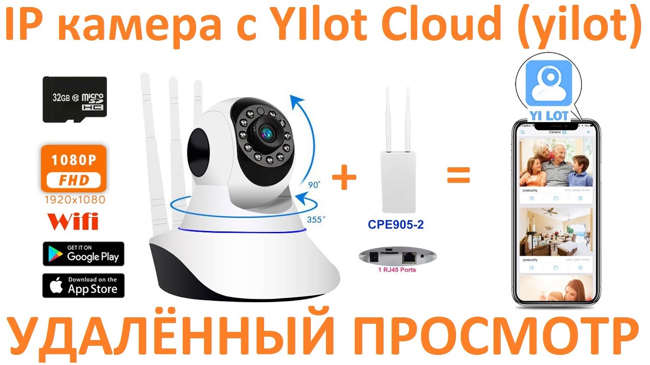 YiLot Cloud IP Видеокамера - YouTube