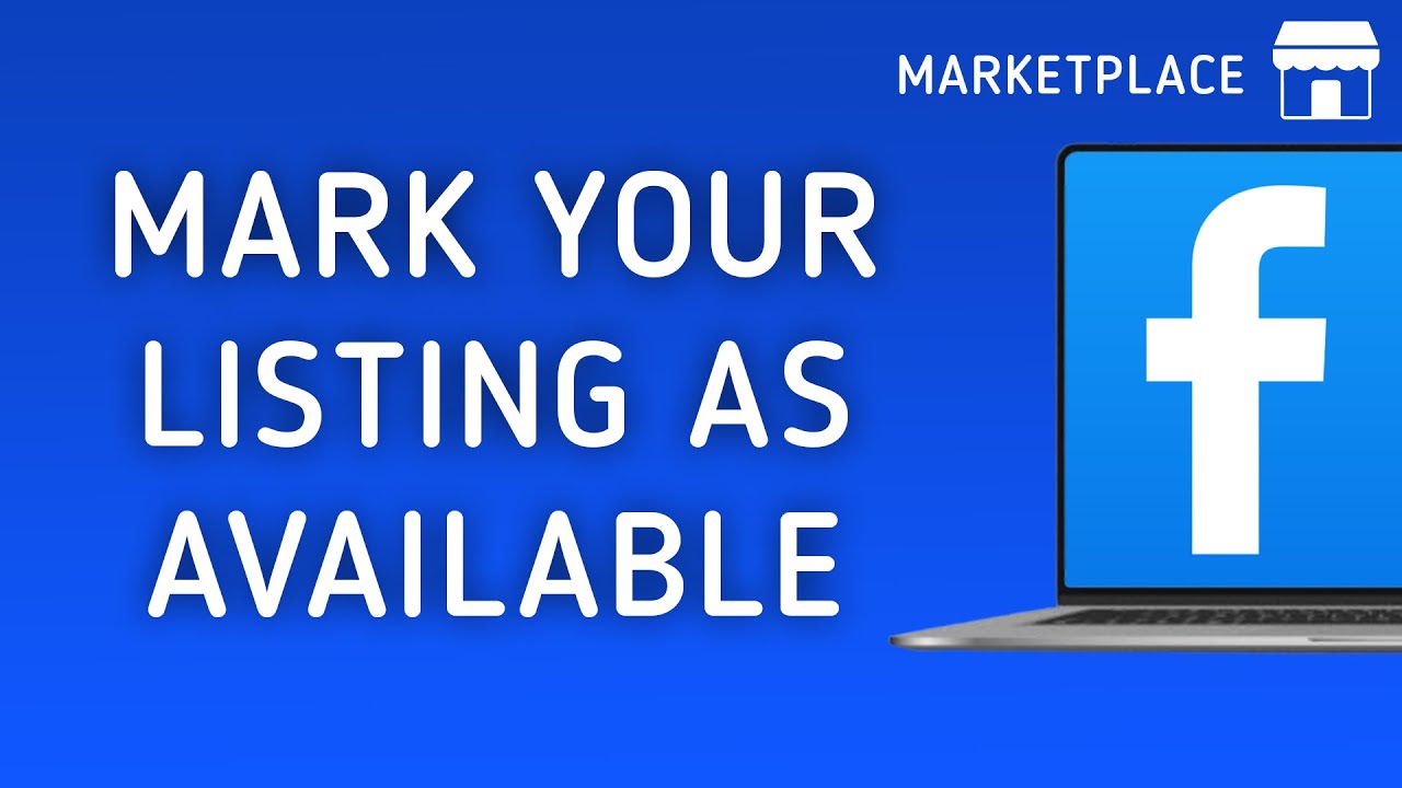 How To Mark Your Listing As Available In Facebook Marketplace On PC ...
